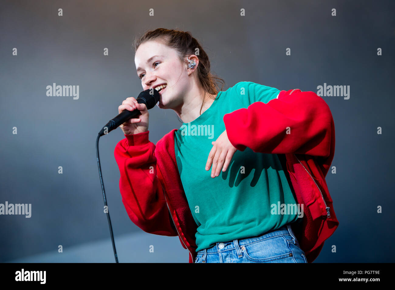 Norway, Bergen - June 16, 2018. The Norwegian singer and songwriter ...