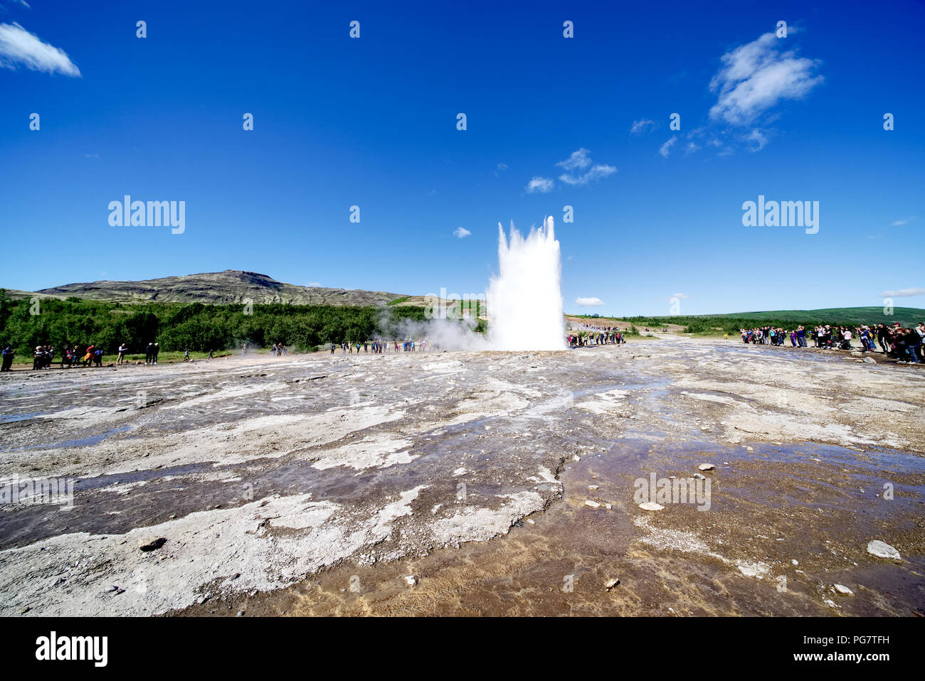 Geyser in Iceland Stock Photo - Alamy