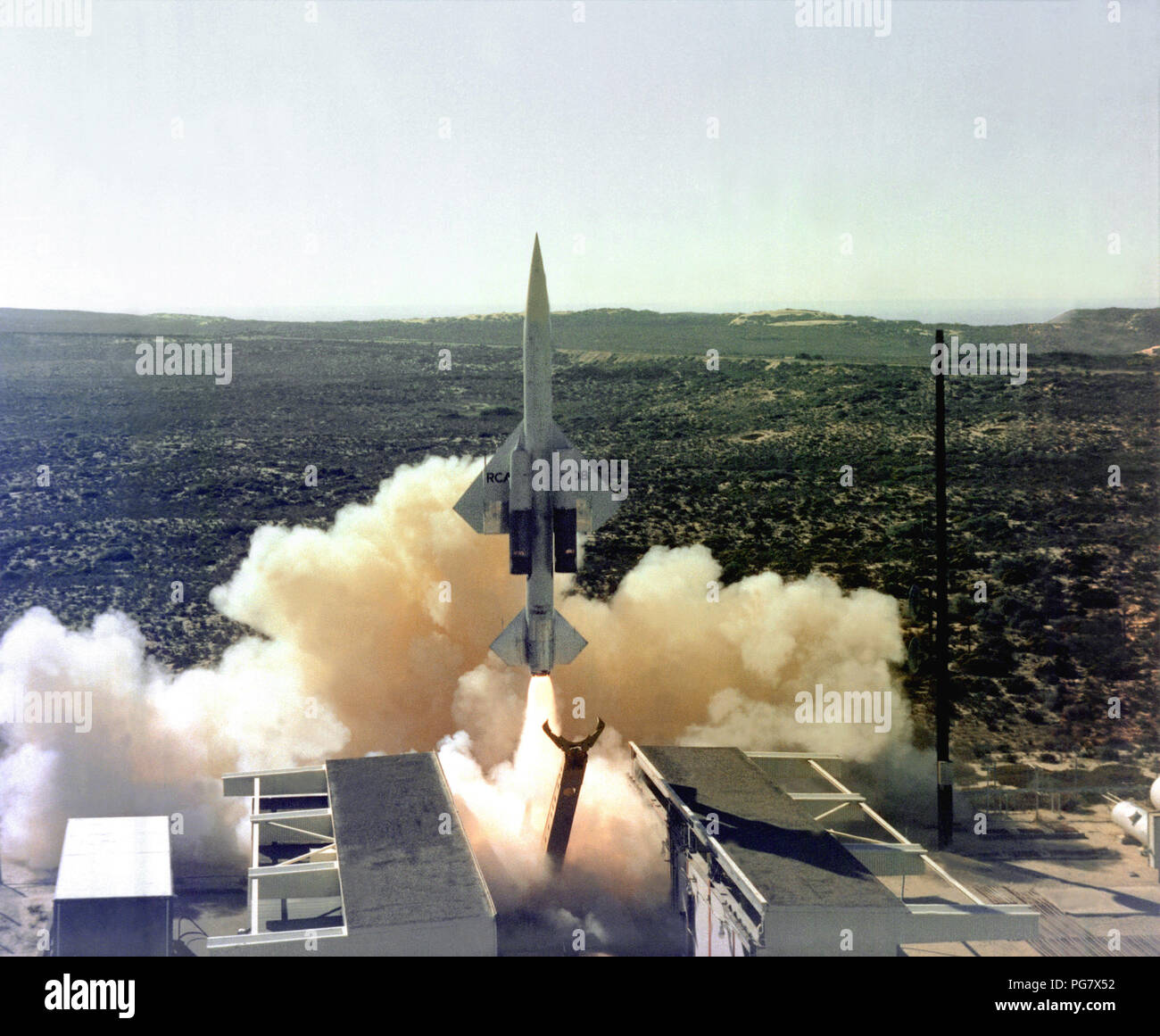 A Bomarc target missile launch Stock Photo - Alamy