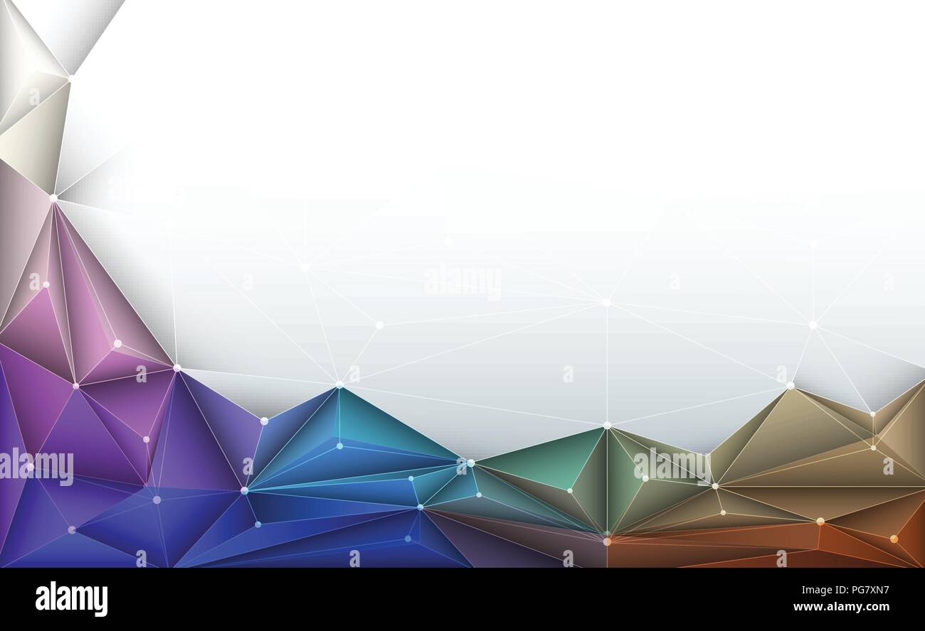 Vector 3D Illustration Geometric, Polygon, Line,Triangle pattern shape ...