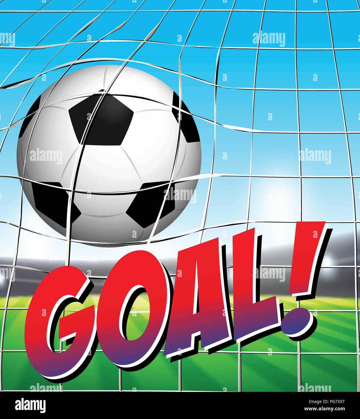 A soccer at goal illustration Stock Vector Image & Art - Alamy
