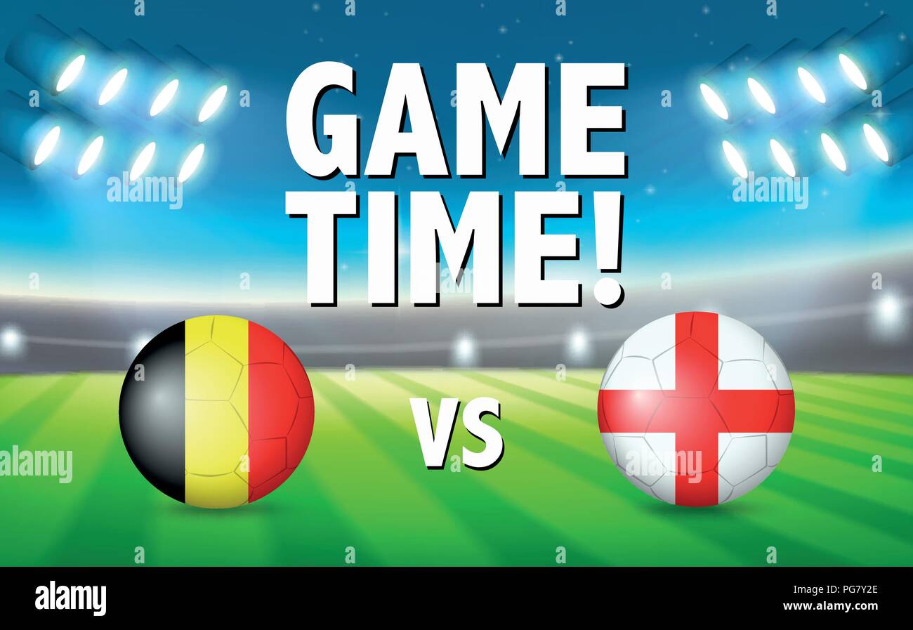 A Germany VS England soccer template illustration Stock Vector Image ...