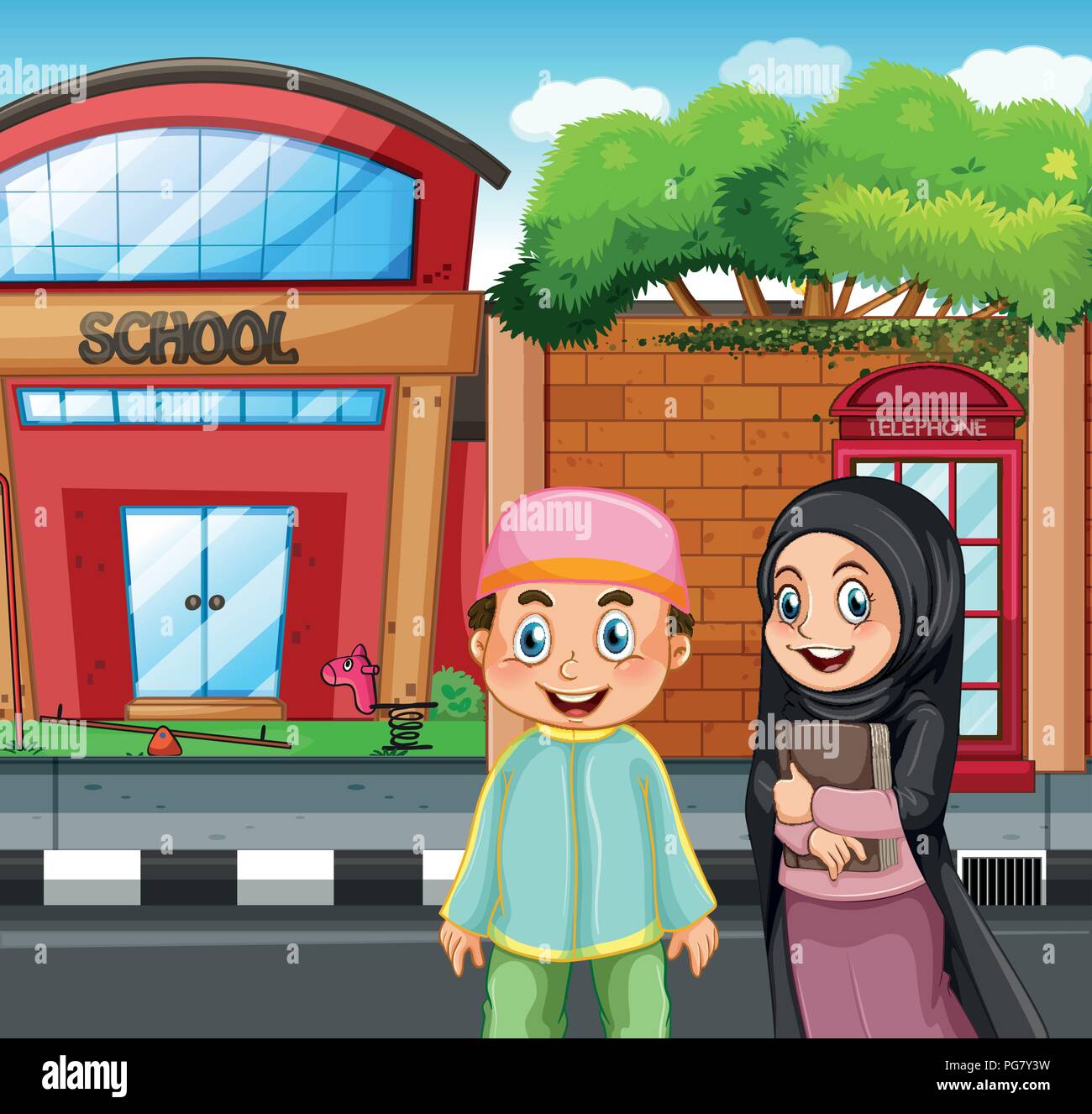 Islamic school Stock Vector Images - Alamy