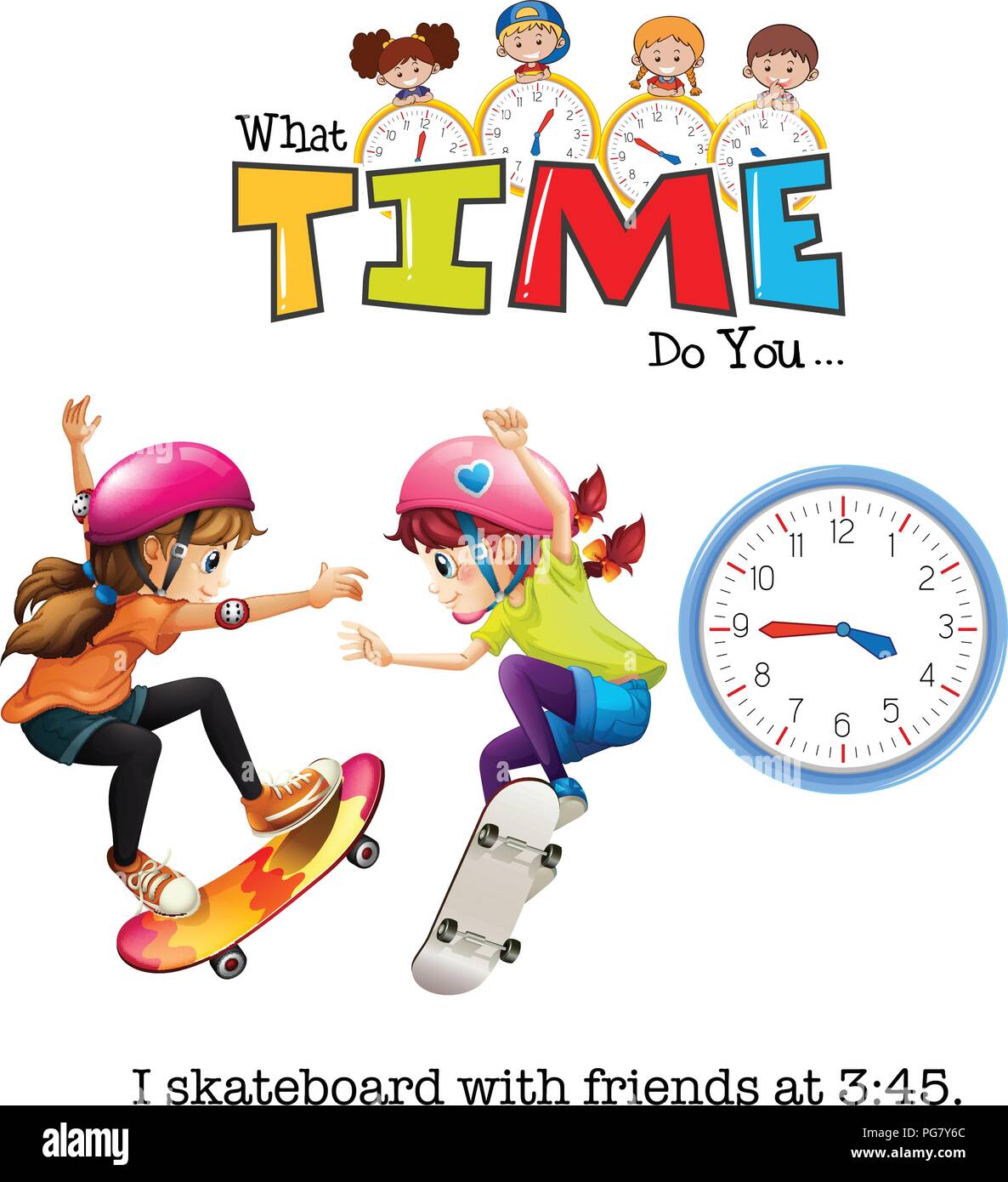 45 oclock Stock Vector Images - Alamy