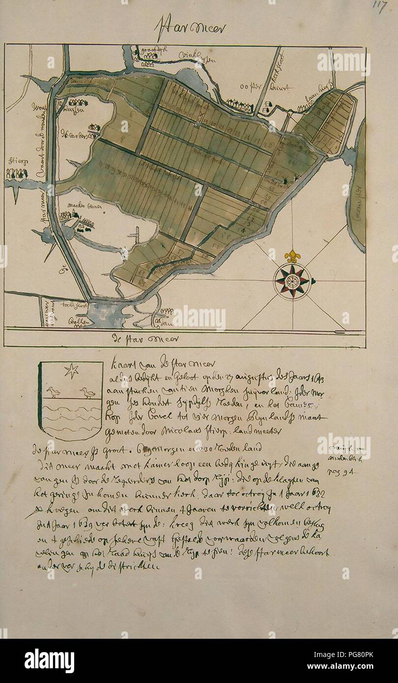 Atlas Schoemaker-WESTFRIESLAND-DEEL4-1086-Noord-Holland, Starnmeer Stock Photo - Alamy