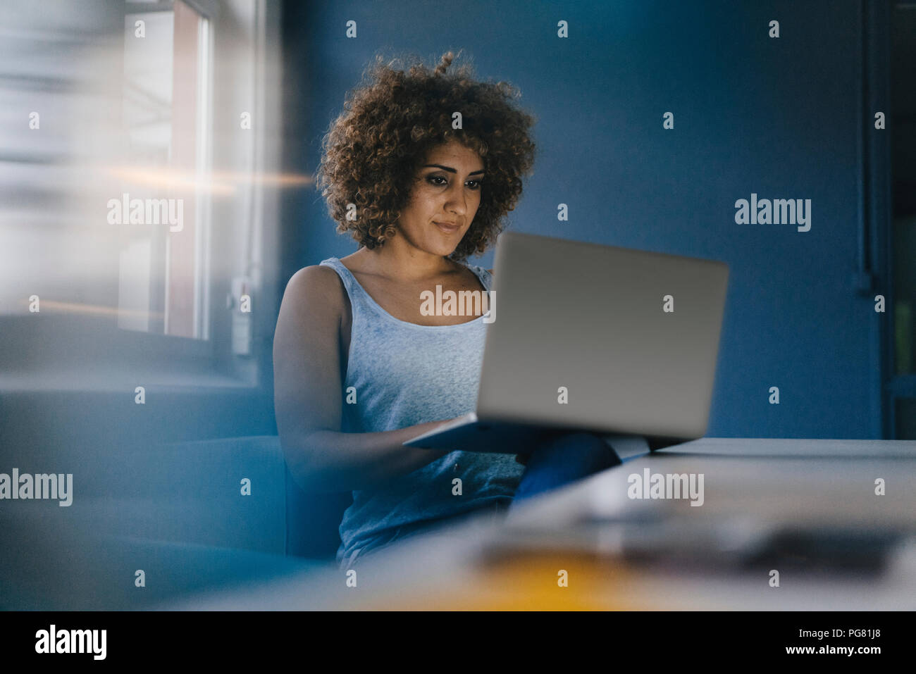 Woman overtime work hi-res stock photography and images - Alamy