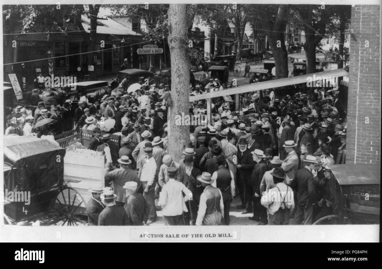 Auction sale of the old mill Stock Photo - Alamy