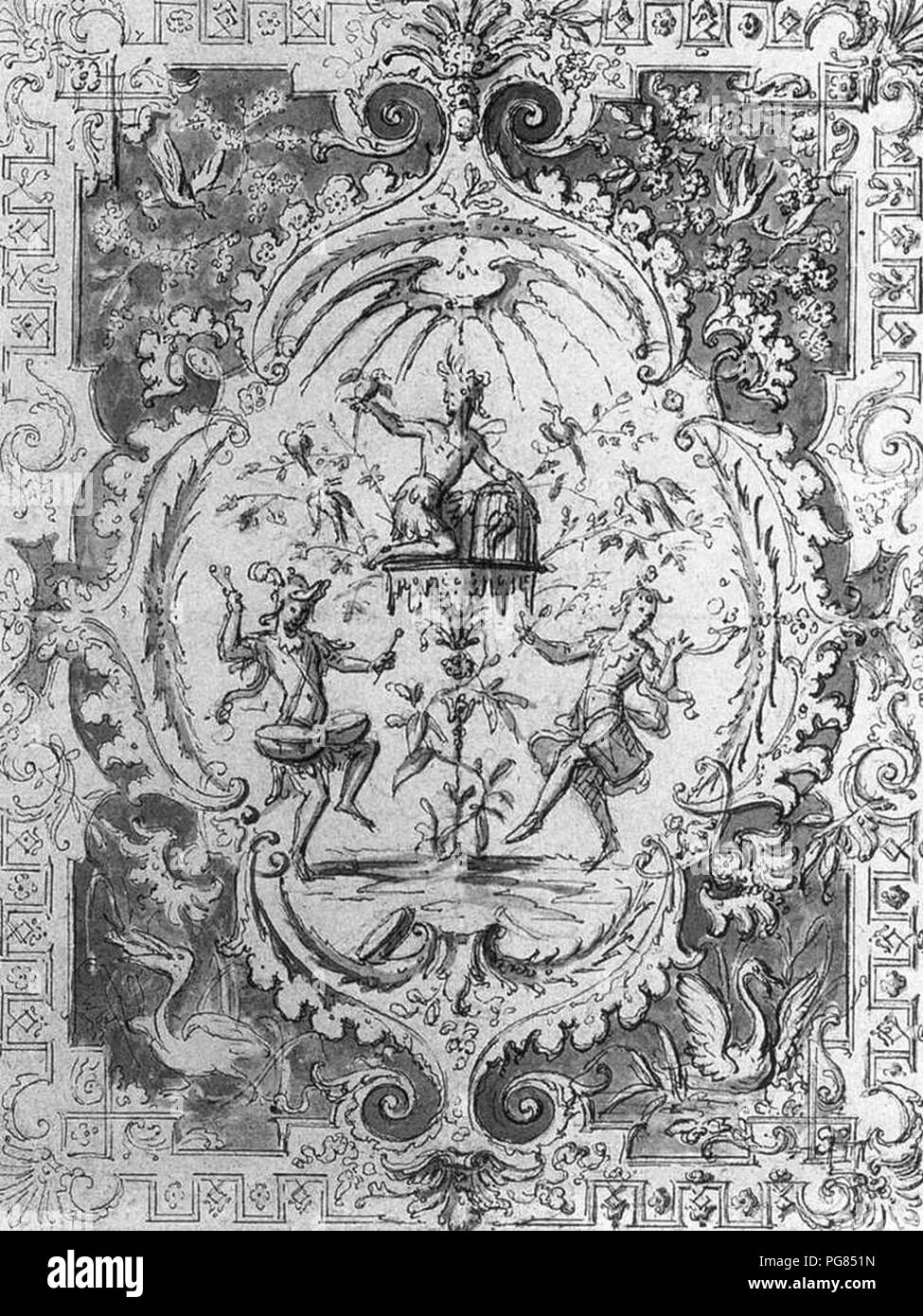 Audran, Claude III - Arabesque - c. 1704 Stock Photo - Alamy