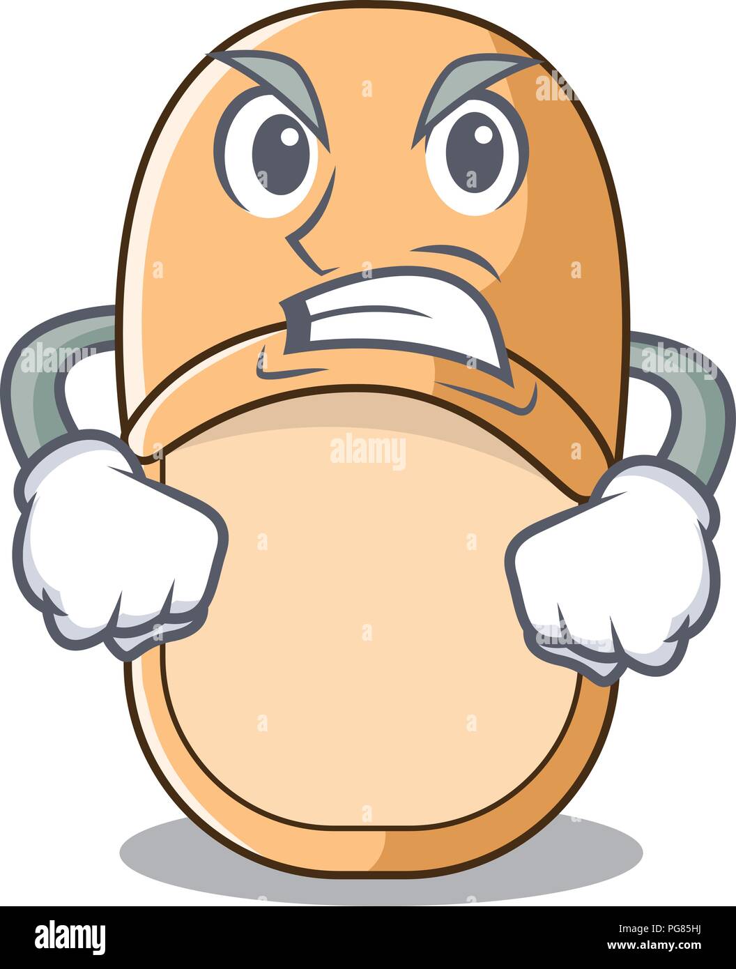 Angry home slippers icon in cartoon style Stock Vector Image & Art - Alamy