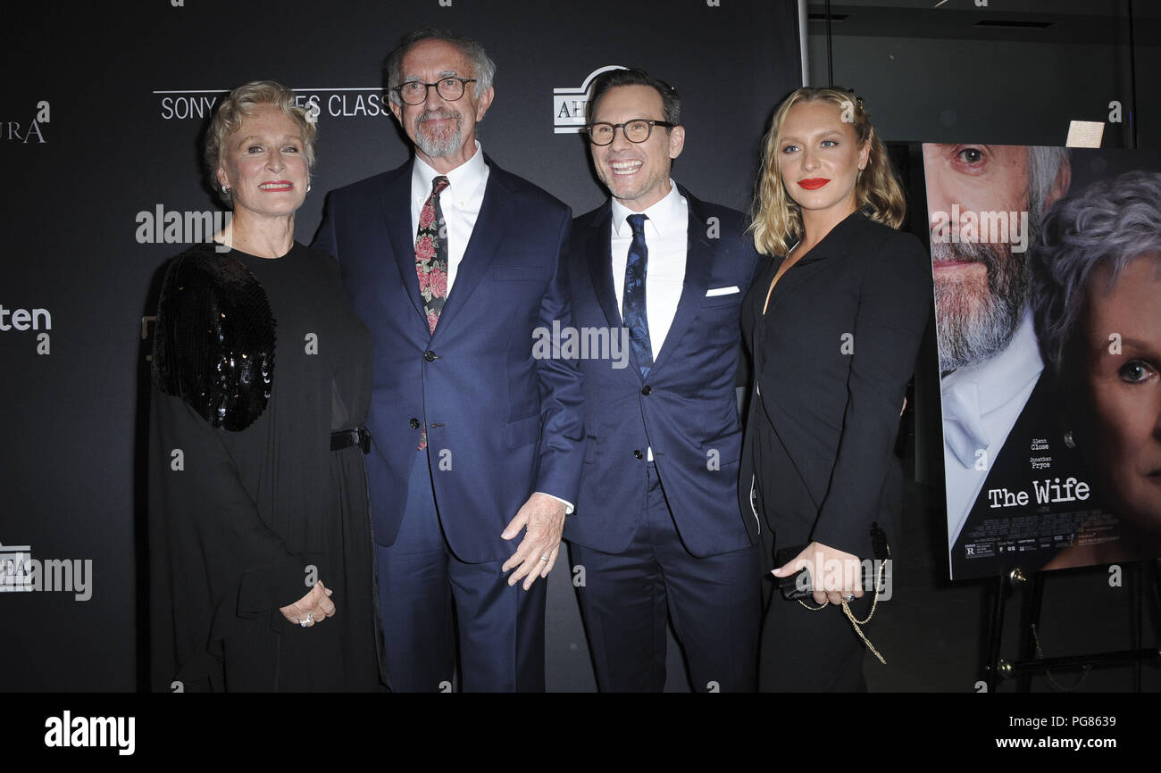 Film Premiere of The Wife Featuring: Glenn Close, Jonathan Pryce ...