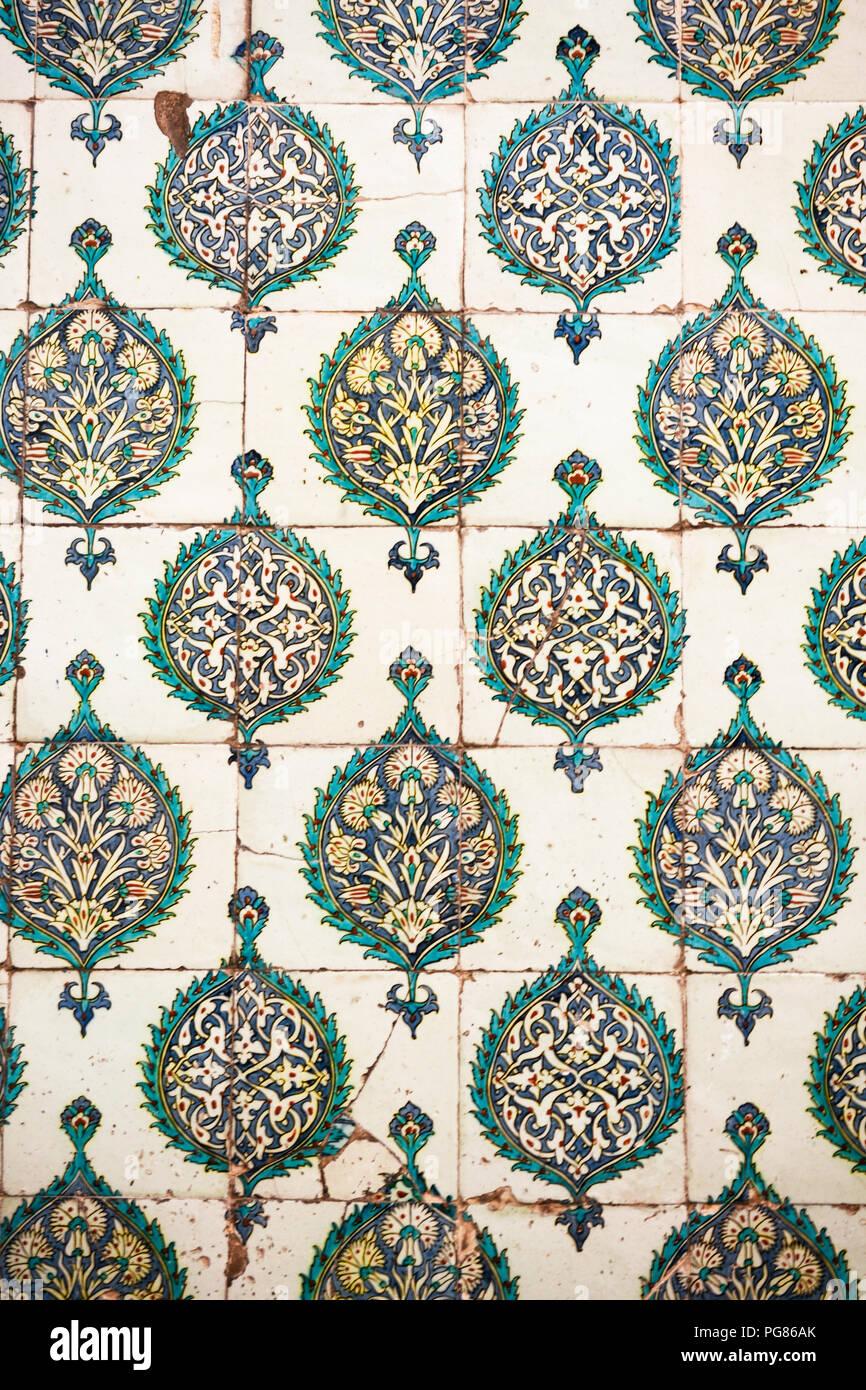 Beautiful ancient ottoman tiles Stock Photo - Alamy