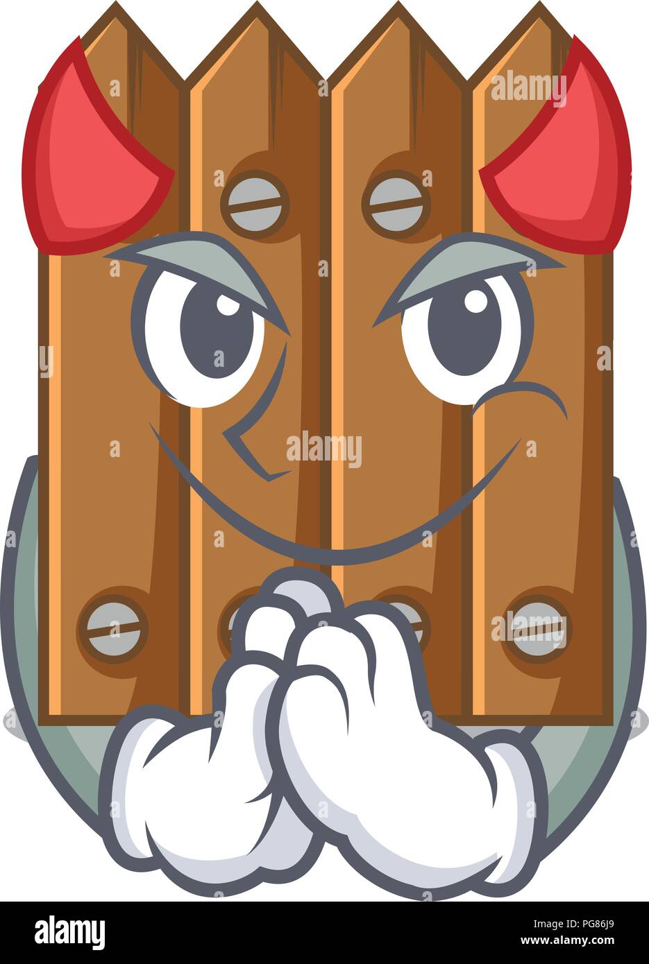 Scary garden gate Stock Vector Images - Alamy