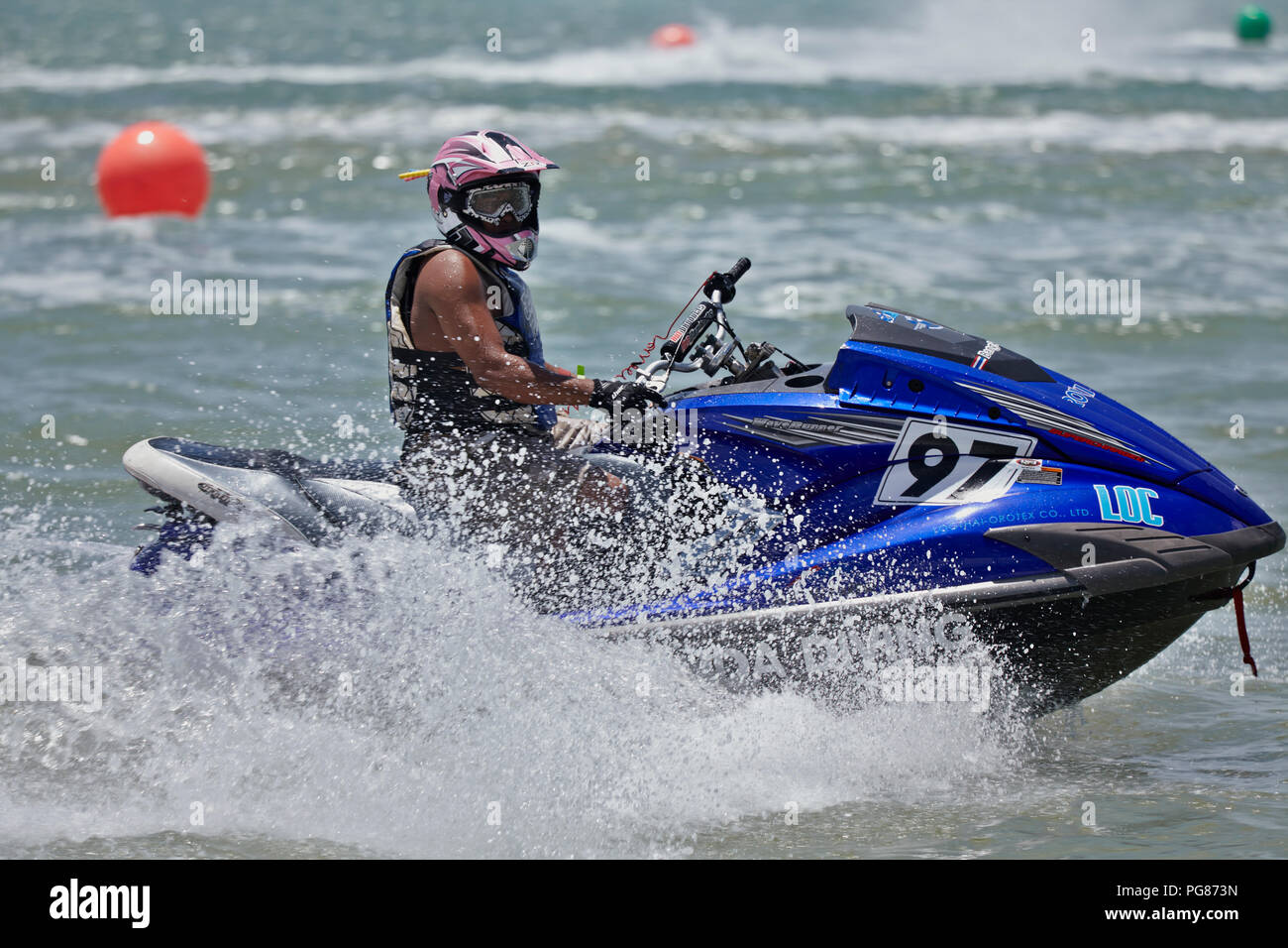 Jet Ski racing competitor Stock Photo - Alamy