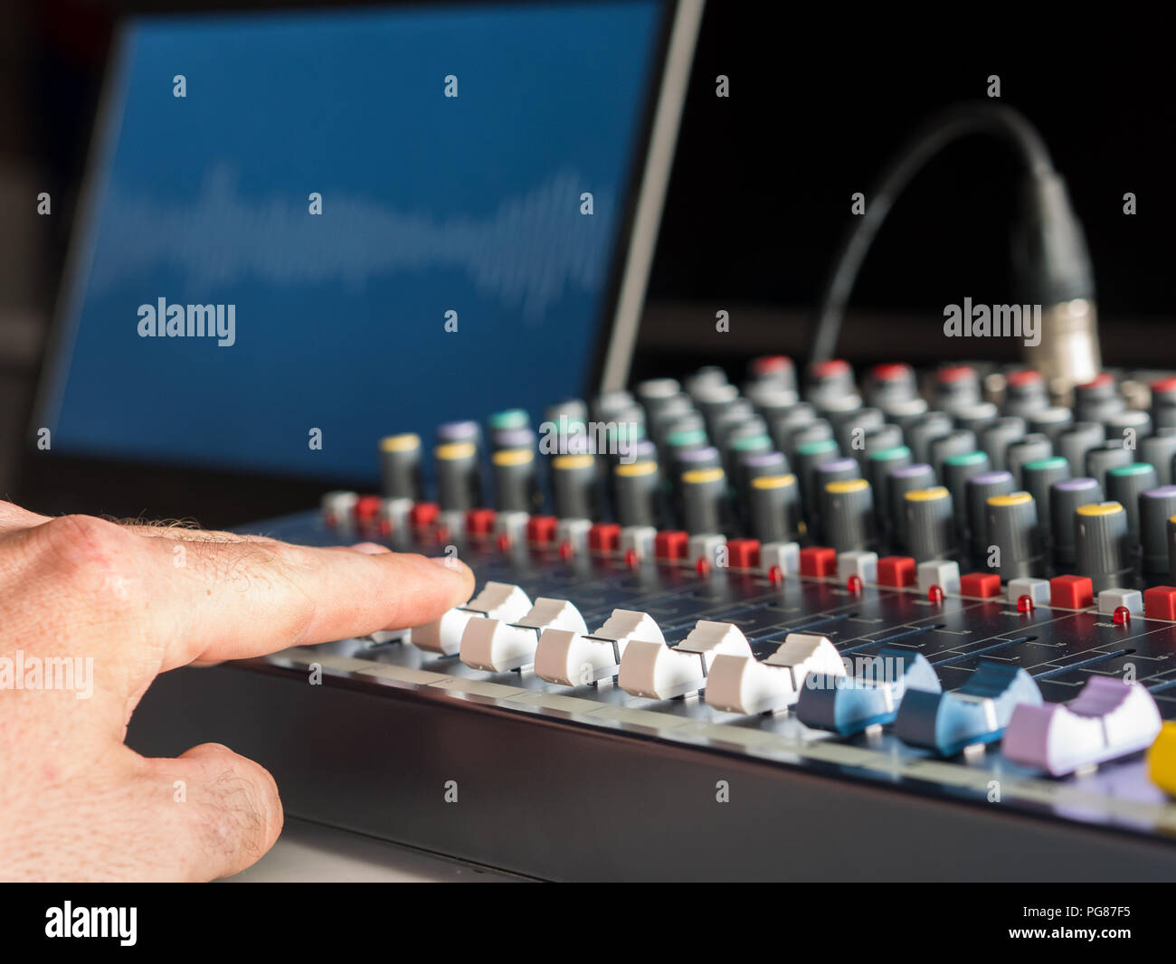 Equalizer screen on control panel hi-res stock photography and images ...
