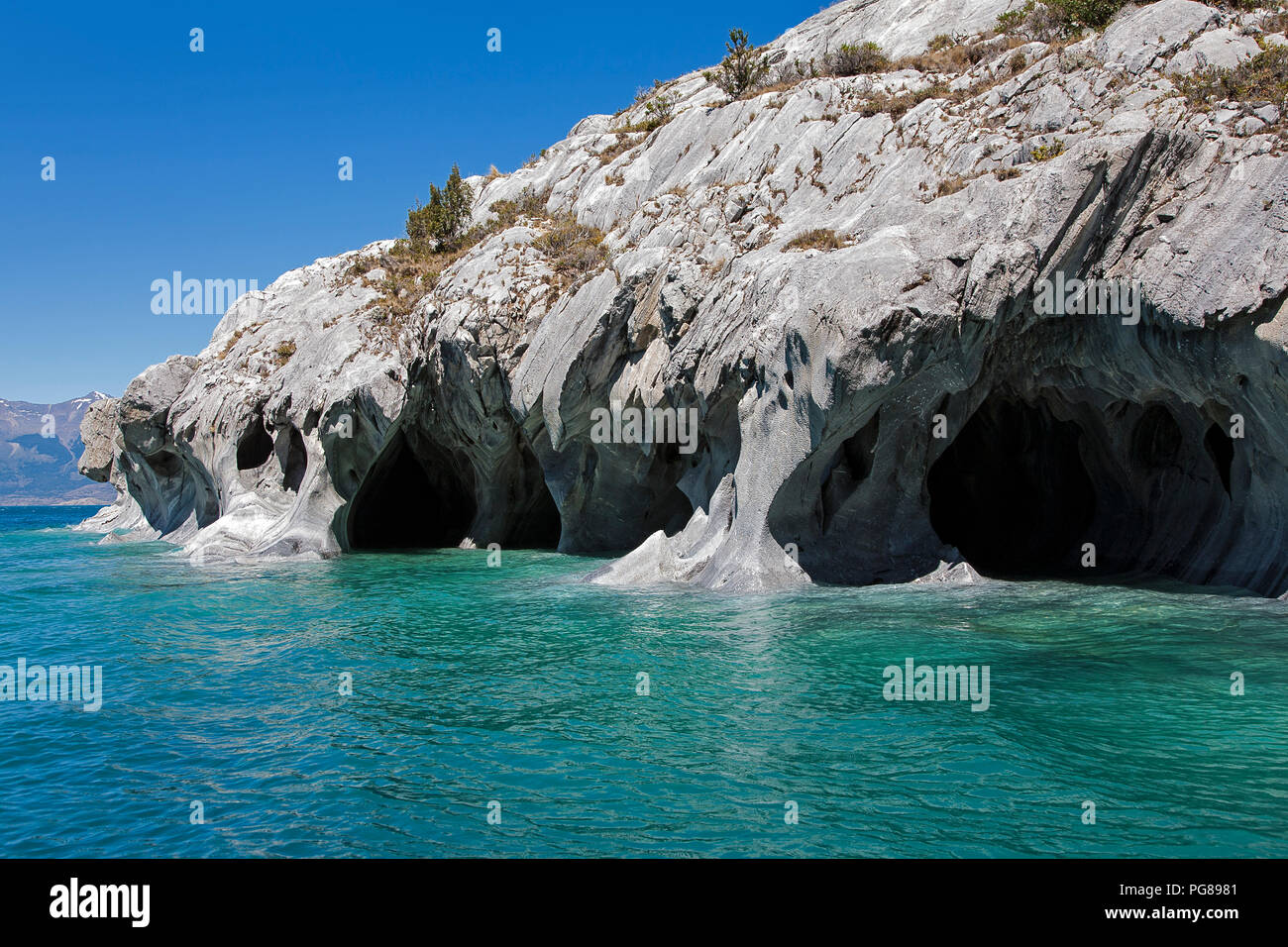 Capillas de Marmol (marble chapels) natural sanctuary.General Carrera ...