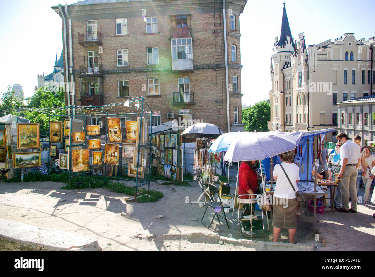 View from Andreevsky Descent of Kiev in Ukraine Stock Photo - Alamy