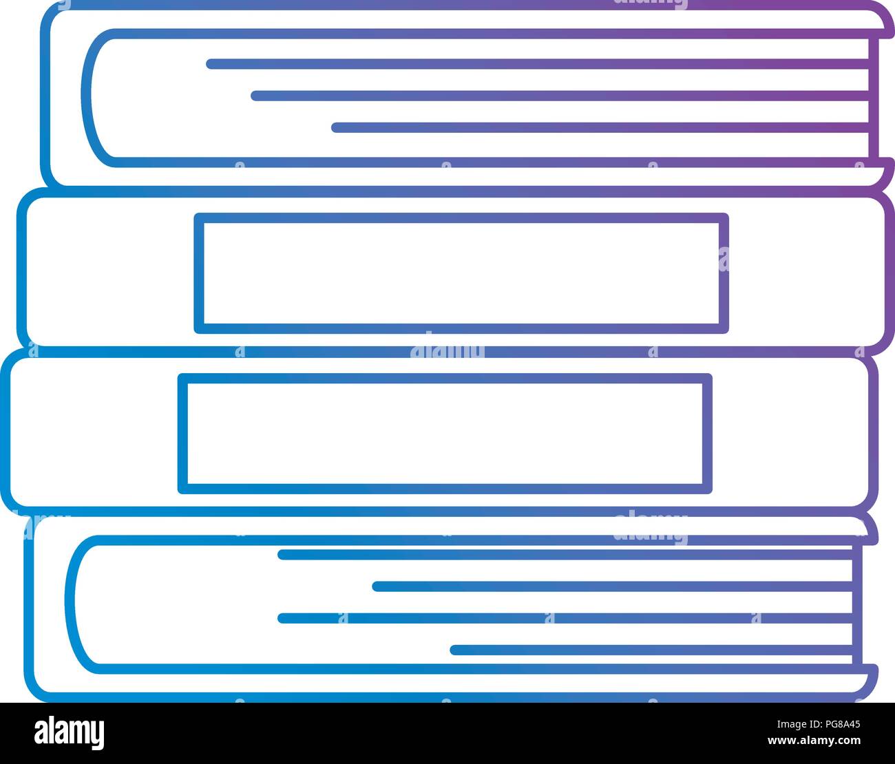 pile text books isolated icon vector illustration design Stock Vector ...