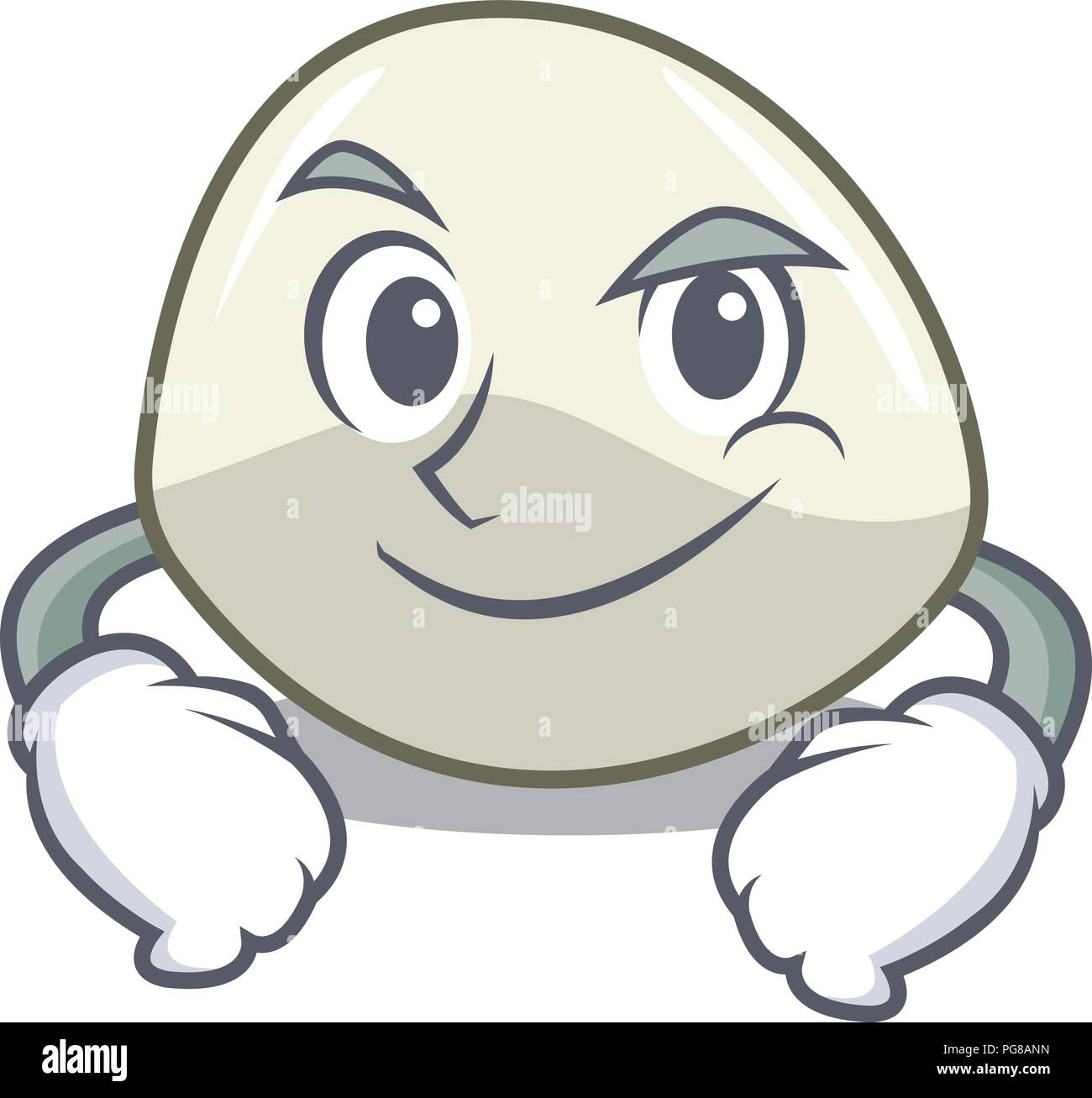Smirking character cartoon fresh mozzarella cheese slices Stock Vector ...