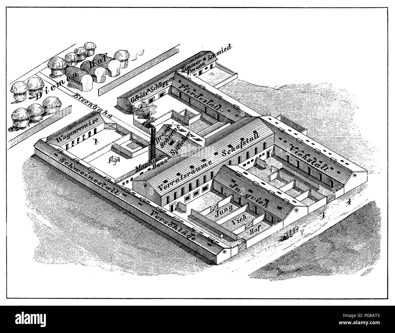 Scottish farm buildings Black and White Stock Photos & Images - Alamy