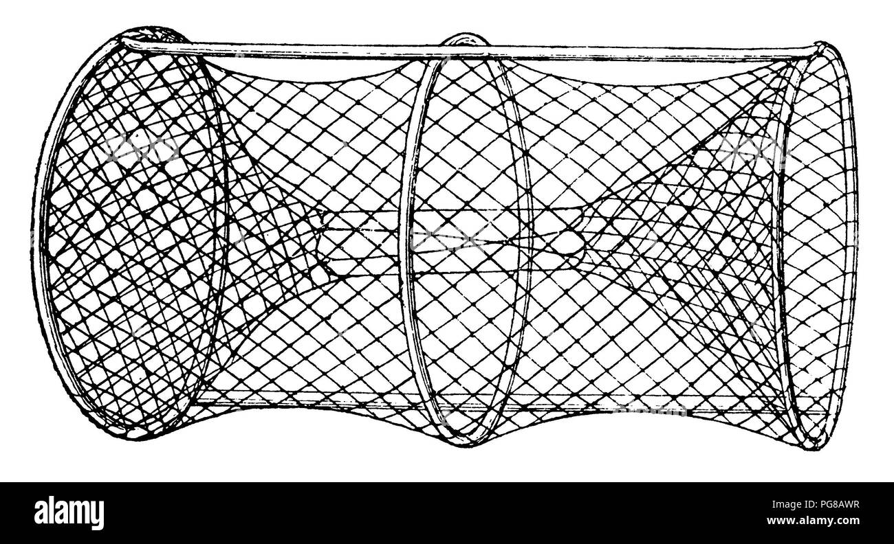 Fishing creel Black and White Stock Photos & Images - Alamy