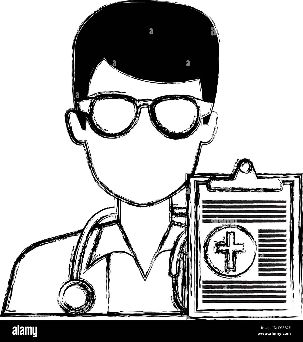 Checklist cartoon Black and White Stock Photos & Images - Alamy