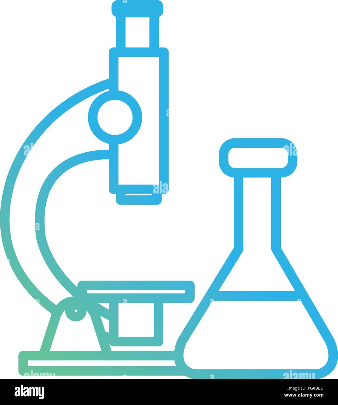 medical tube test with microscope Stock Vector Image & Art - Alamy