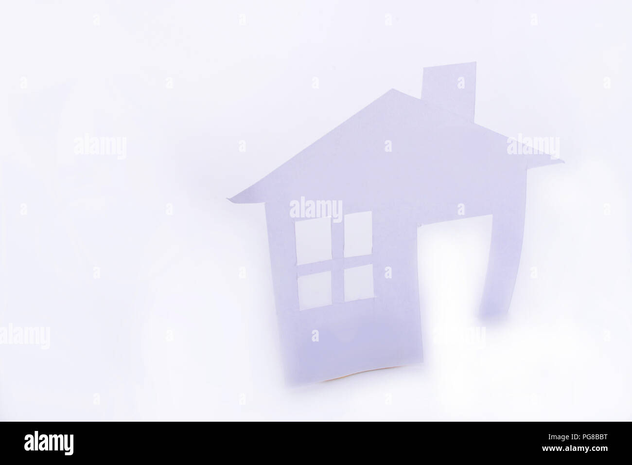 isolated paper house with a white background Stock Photo - Alamy