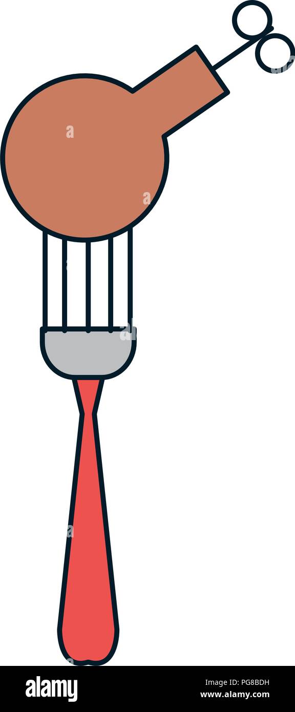 Chicken fried in spicy Stock Vector Images - Alamy