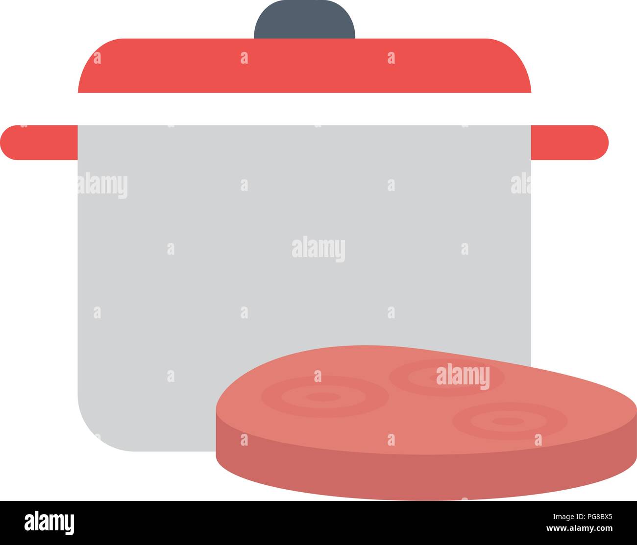 delicious ham with pot Stock Vector Image & Art - Alamy