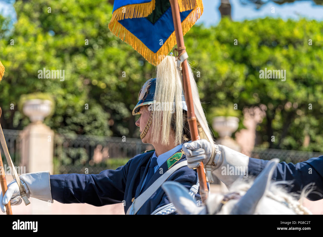 The Changing Guard Ceremony takes place in Lisbon, Portugal. The ...