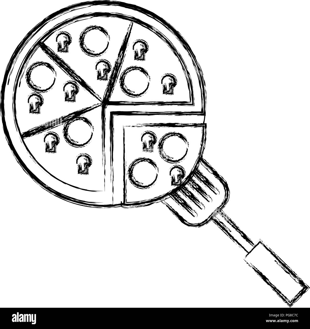 Italian pizzería poster Black and White Stock Photos & Images - Alamy