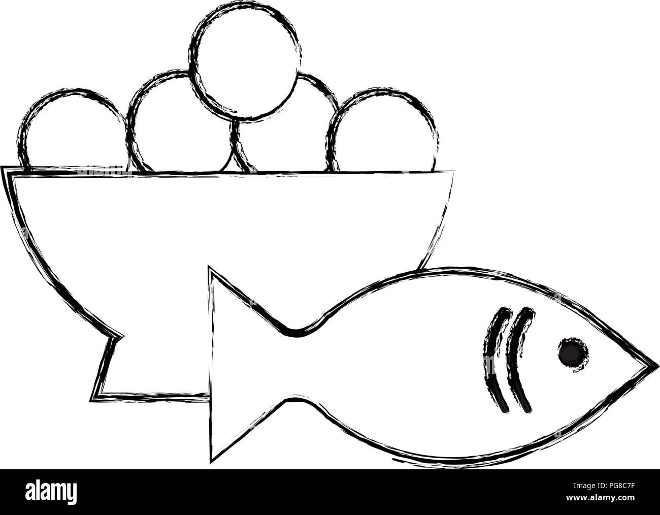 Salmon eggs sea Stock Vector Images - Alamy