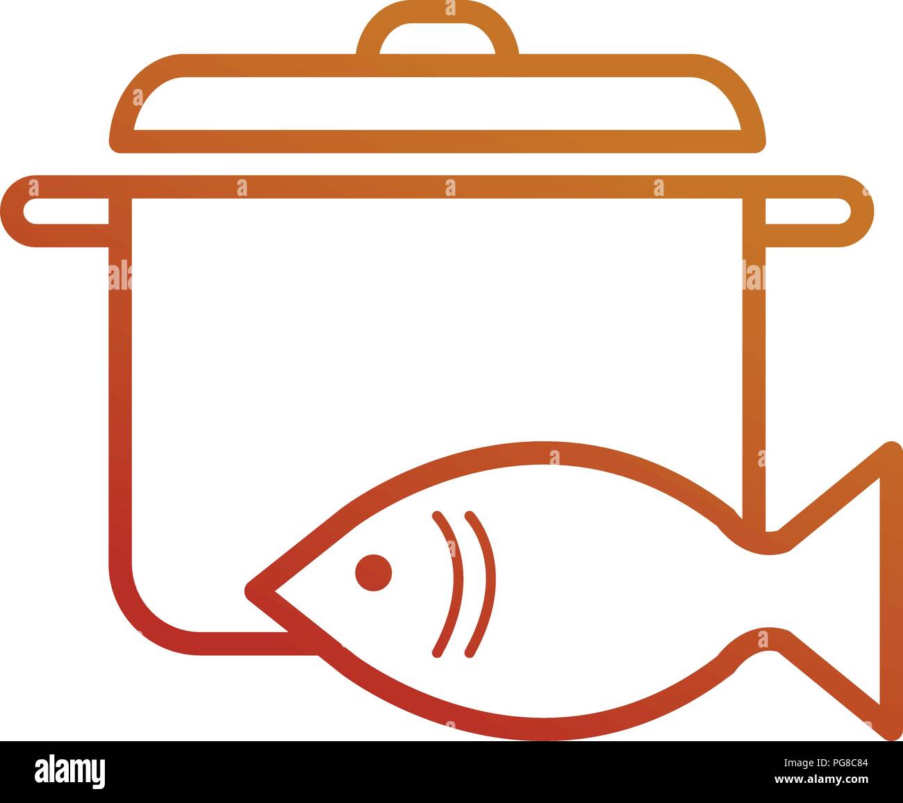 Cooking fish pot Stock Vector Images - Alamy