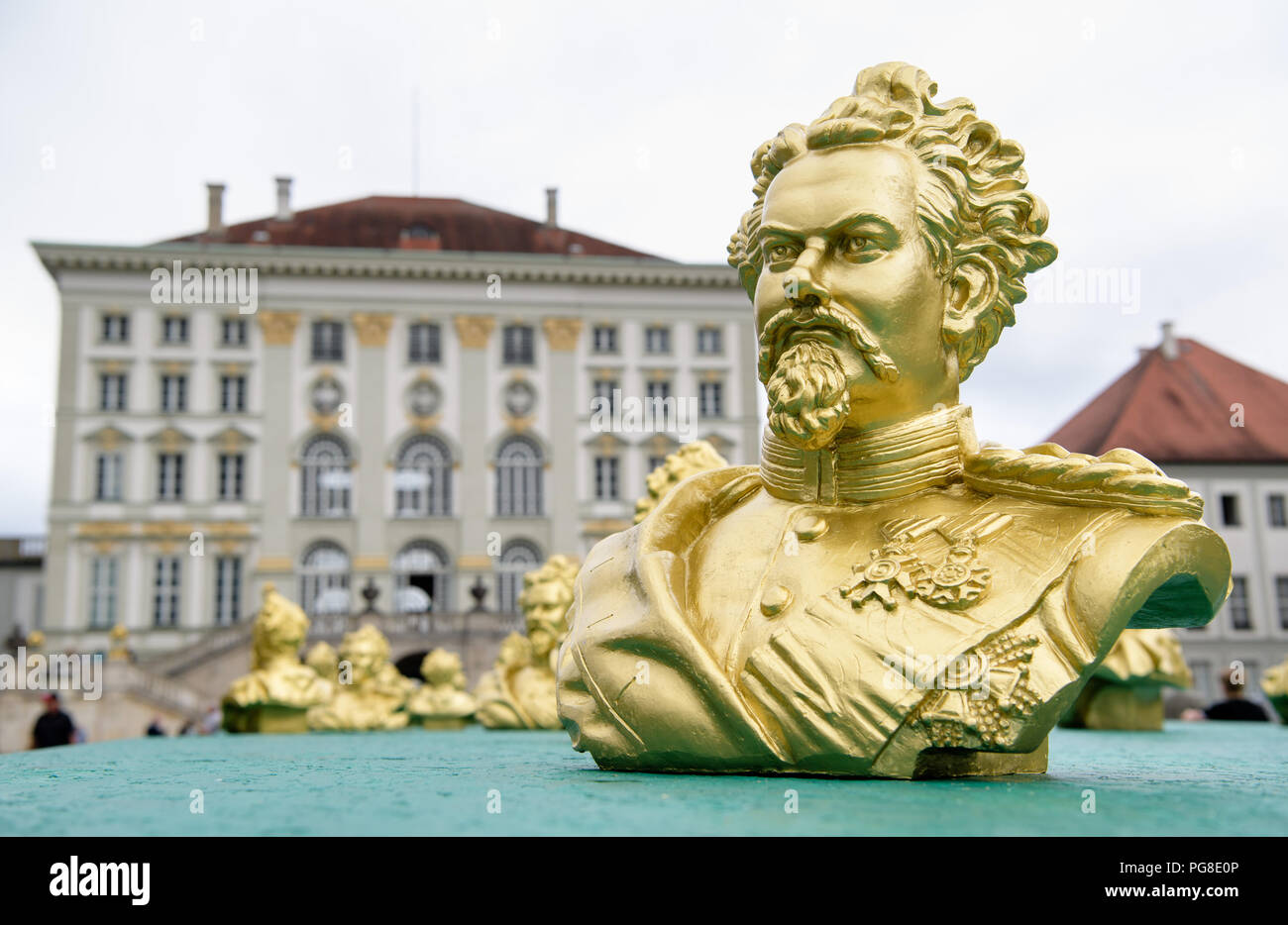 Munich, Germany. 24th Aug, 2018. An art installation in honour of the ...