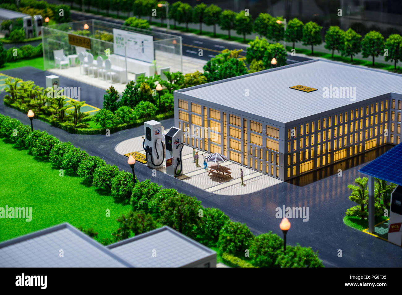Model smart city exhibit at China Smart City International Expo 2018 in ...