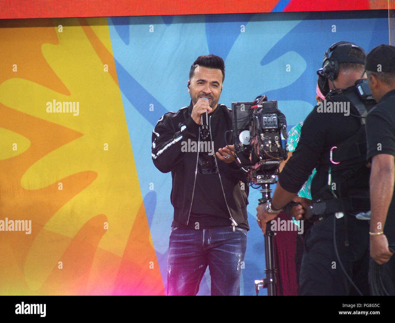 New York, New York, USA. 24th Aug, 2018. Luis Fonsi performs for Good ...