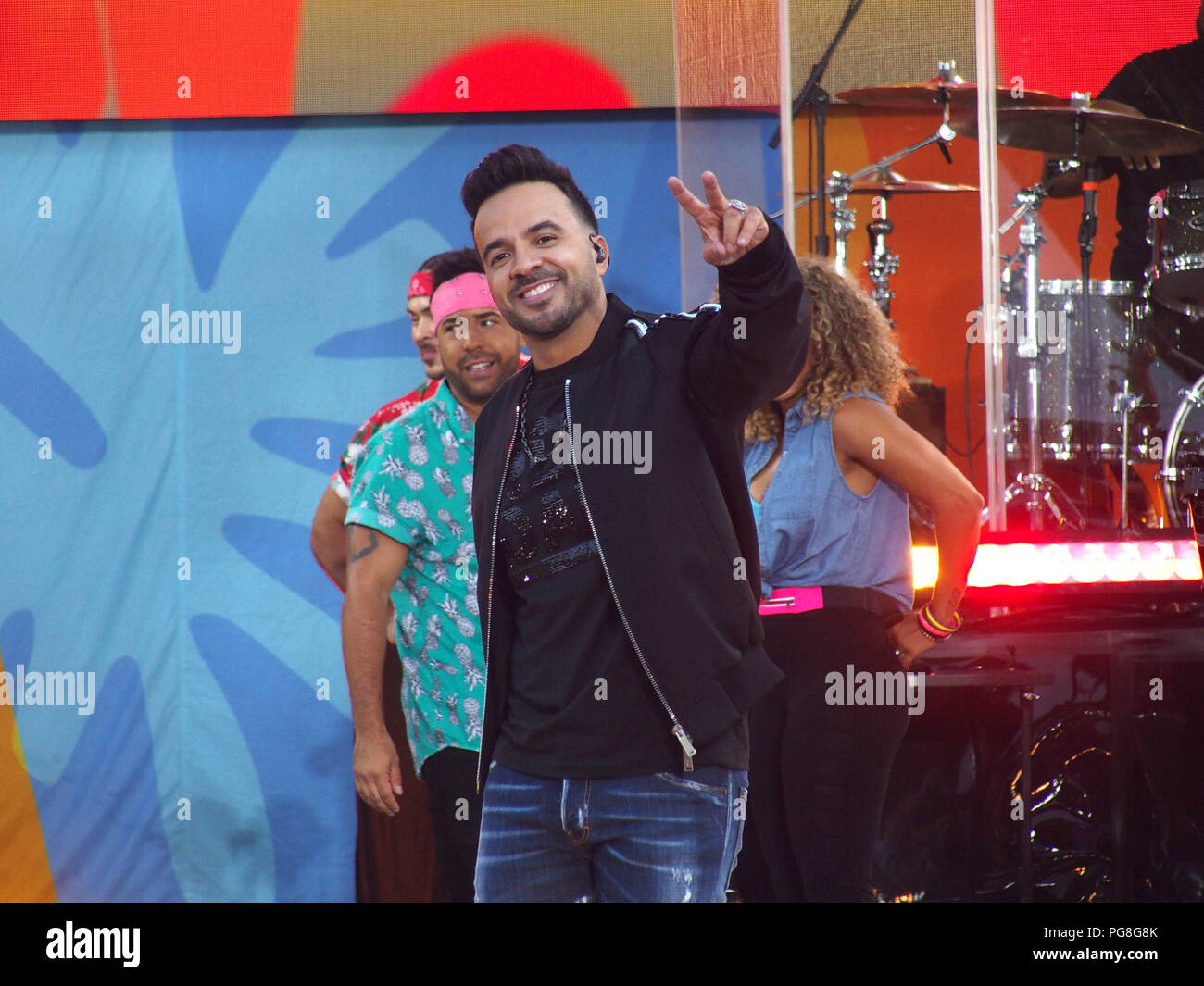 New York, New York, USA. 24th Aug, 2018. Luis Fonsi performs for Good ...