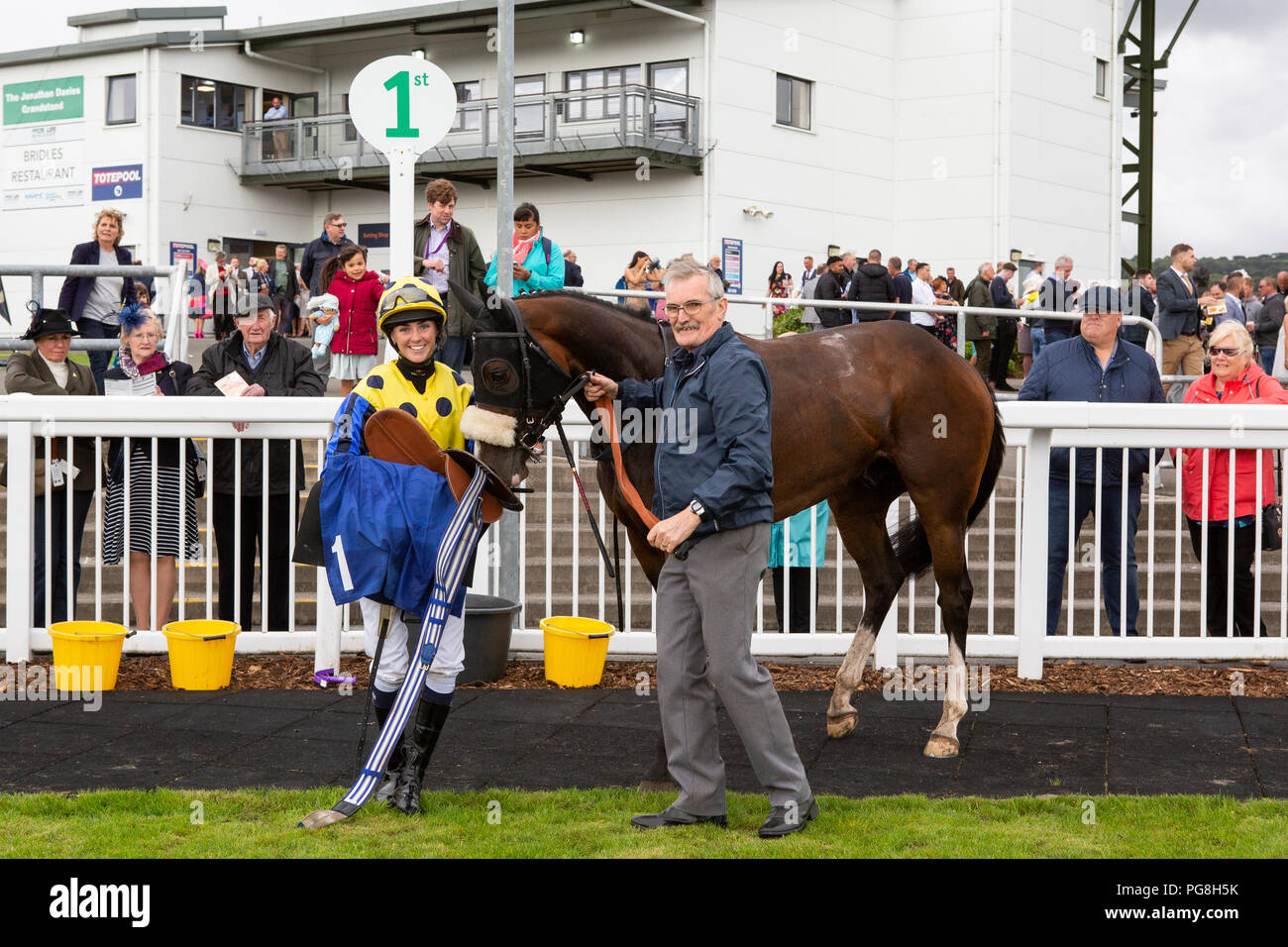 Ffos Las Racecourse, Trimsaran, Wales, UK. Friday 24 August 2018 ...