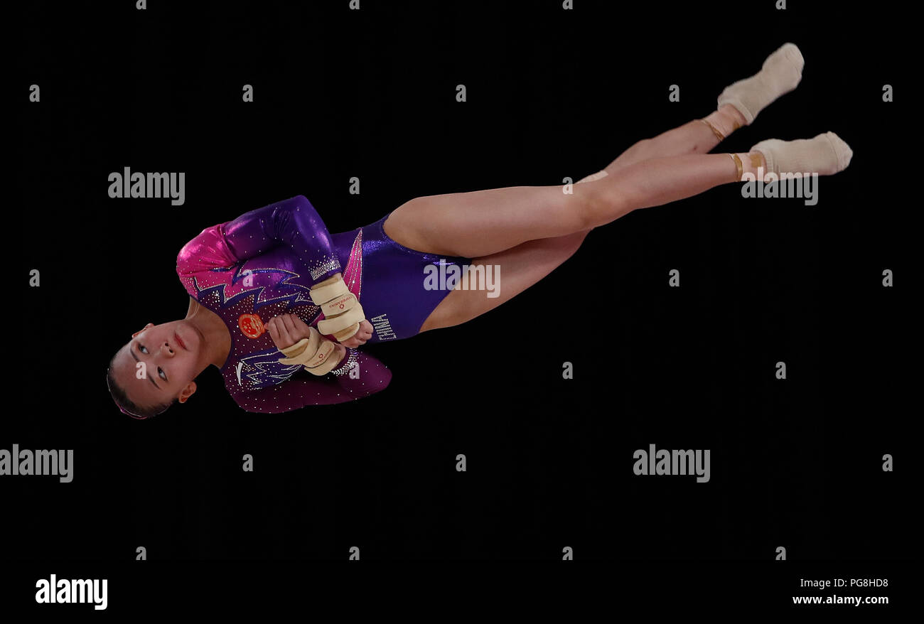 Jakarta. 24th Aug, 2018. Chen Yile of China competes during the ...