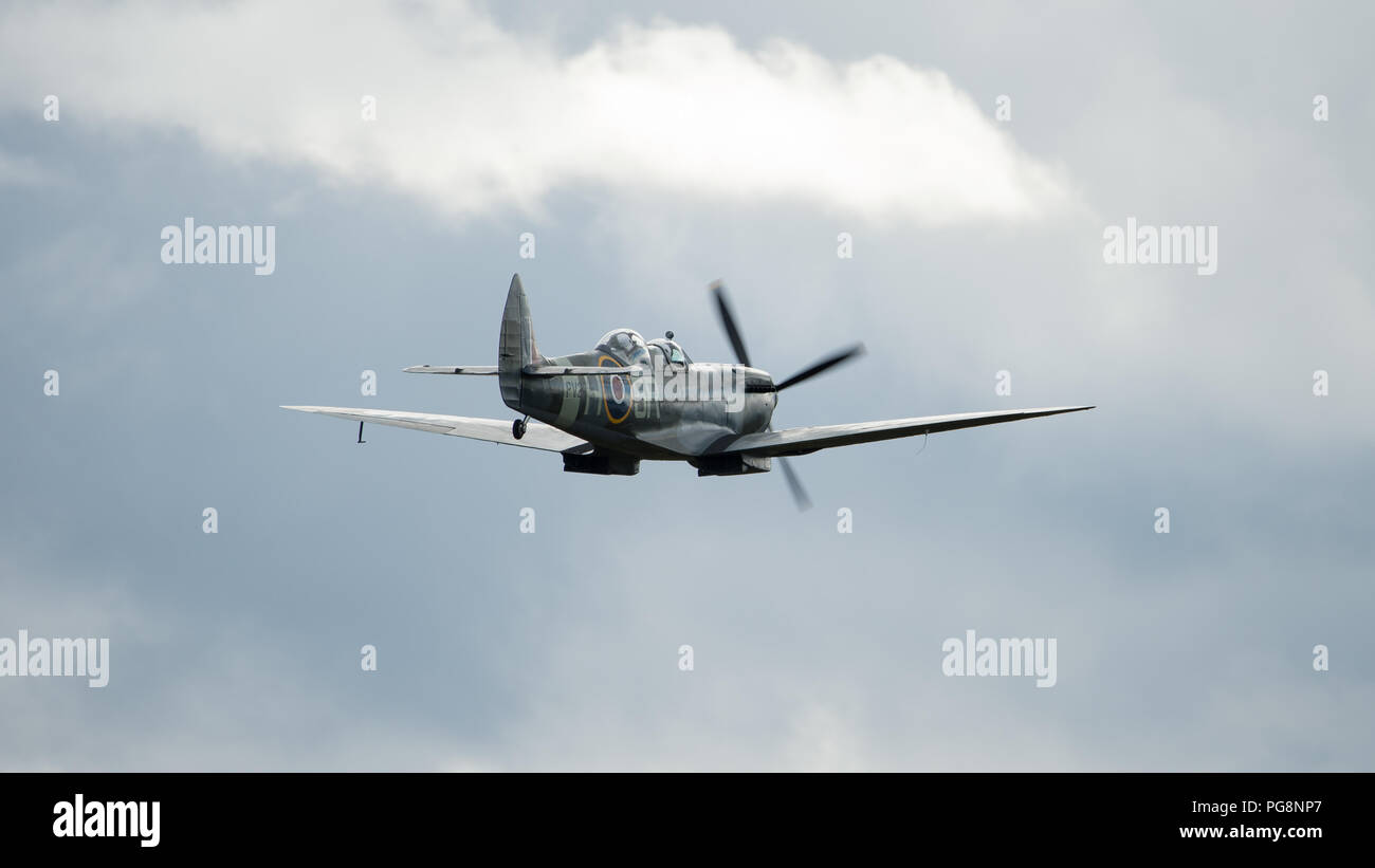Cumbernauld, Scotland, UK. 24th Aug 2018. Special Spitfire flights at ...