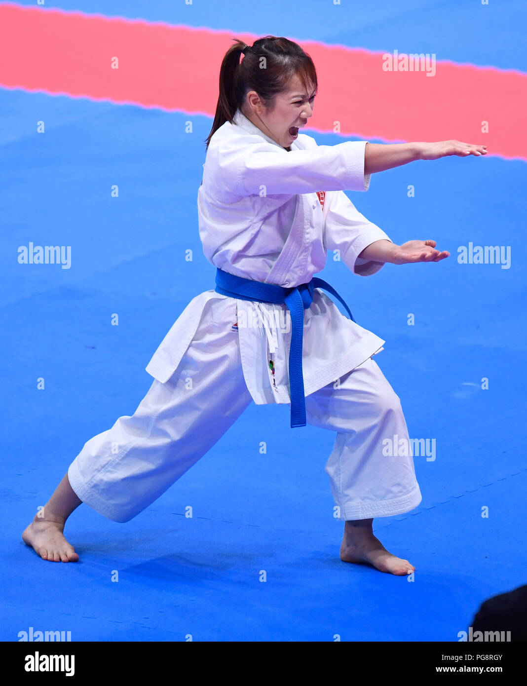 Jakarta, Indonesia. 25th Aug, 2018. Lau Mo Sheung Grace of China's Hong ...