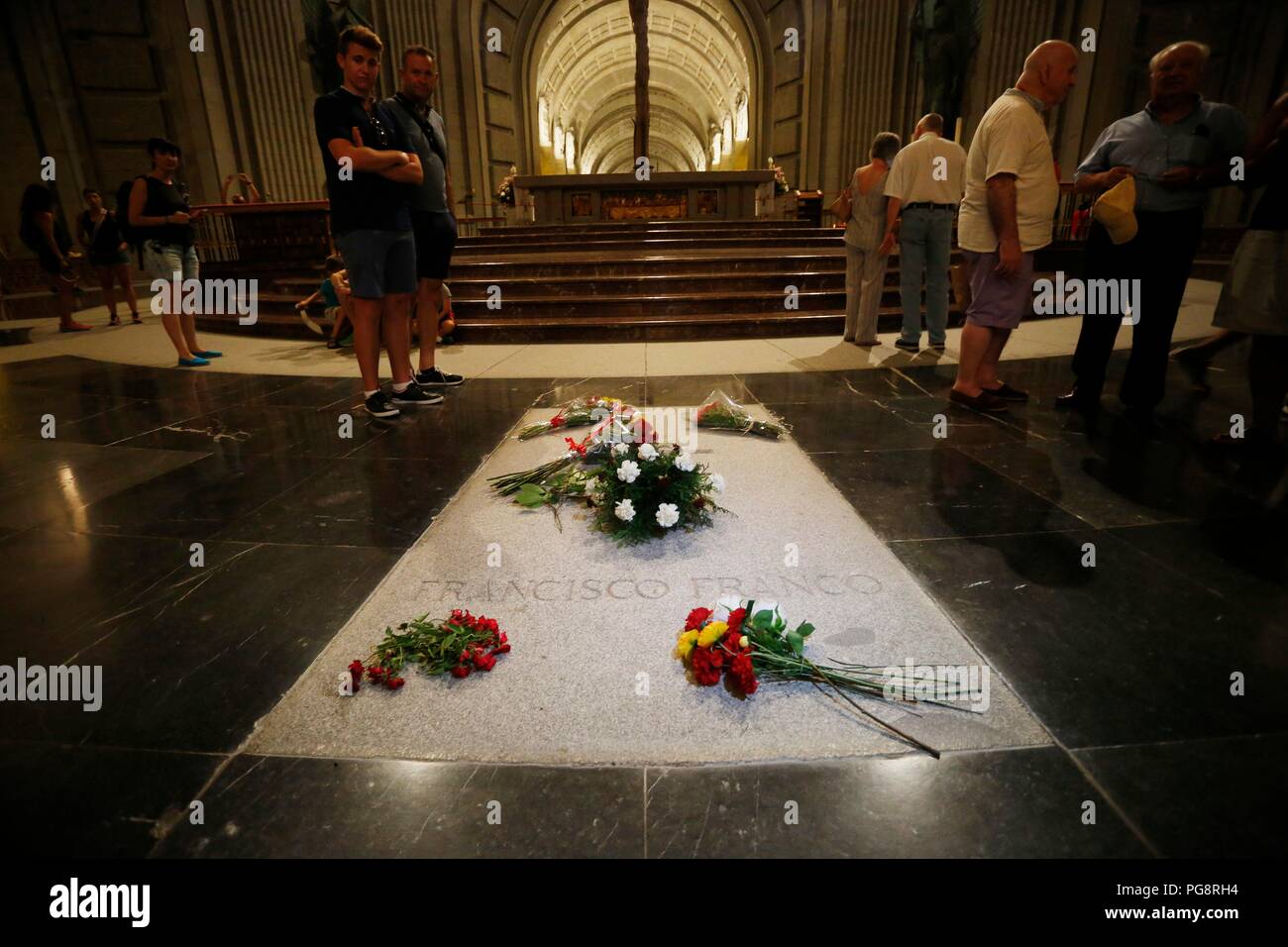 Tomb of Franco in Valley of the Caidos, monument built during the ...