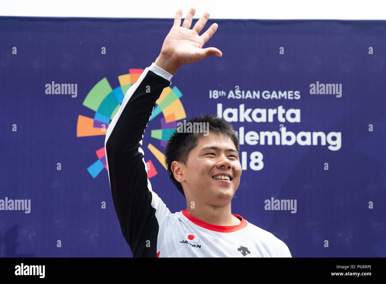 Jakarta, Indonesia. 25th Aug, 2018. Gold medalist Nagasako Yoshitaku of ...