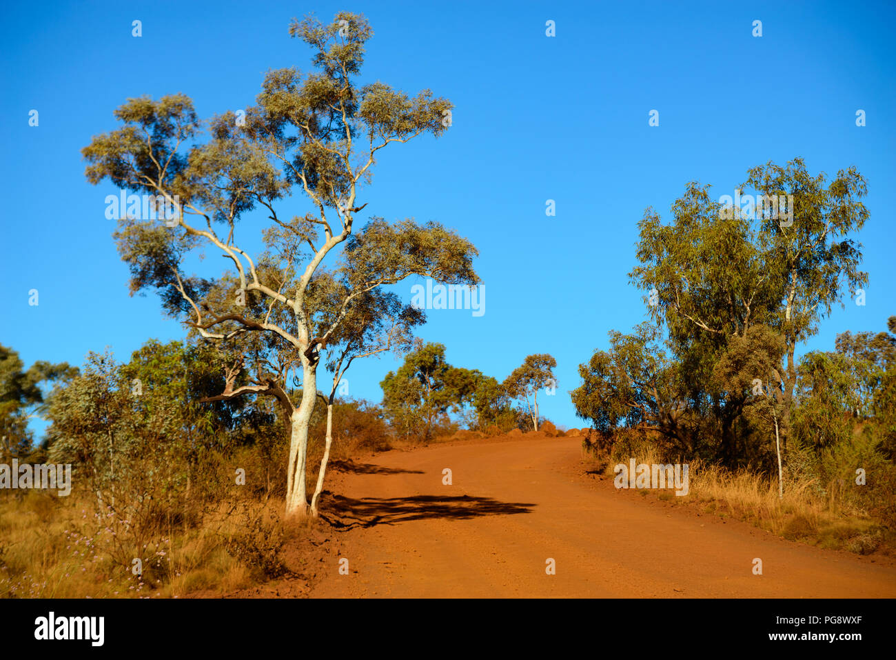 Empty outback roads. Red dust. Western Australia Stock Photo - Alamy
