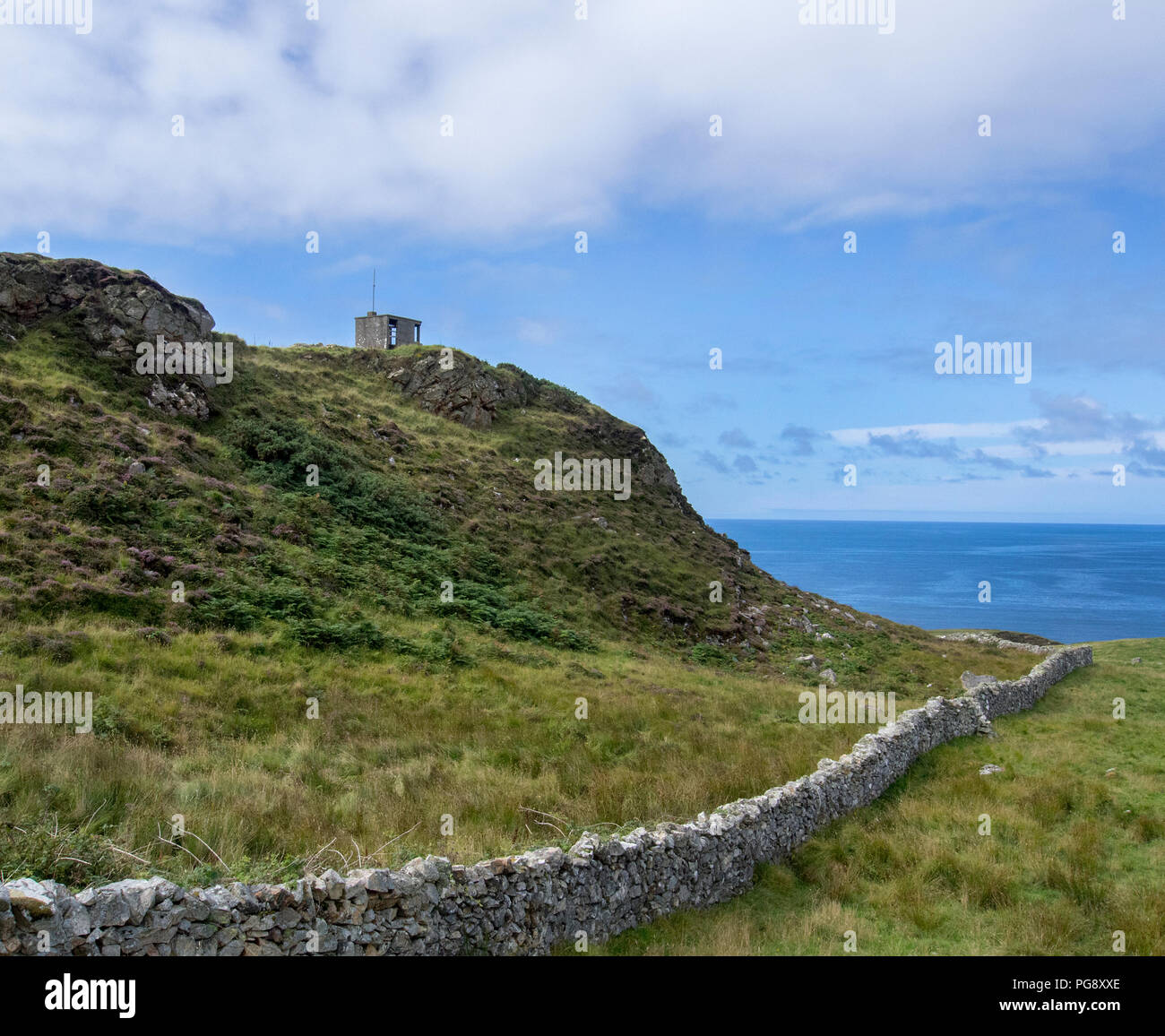 COUNTY DONEGAL, IRELAND - AUGUST 12th 2018: A WW2 lookout post (LOP) at ...