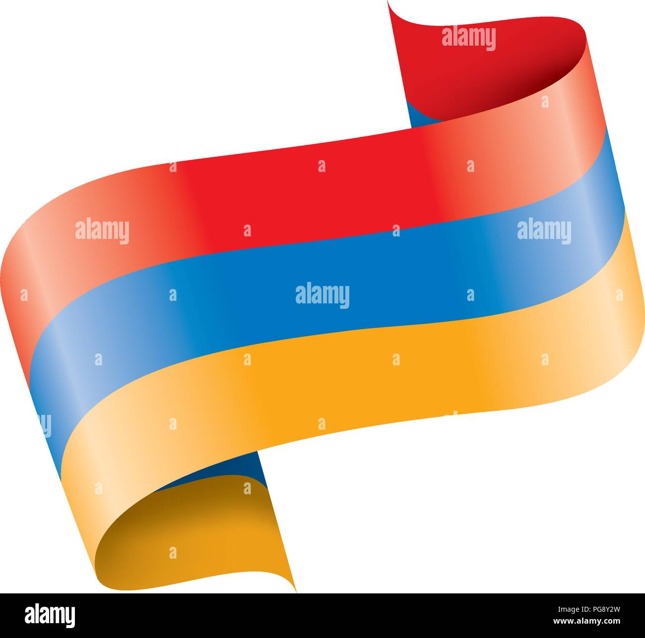 Armenia flag, vector illustration on a white background Stock Vector ...