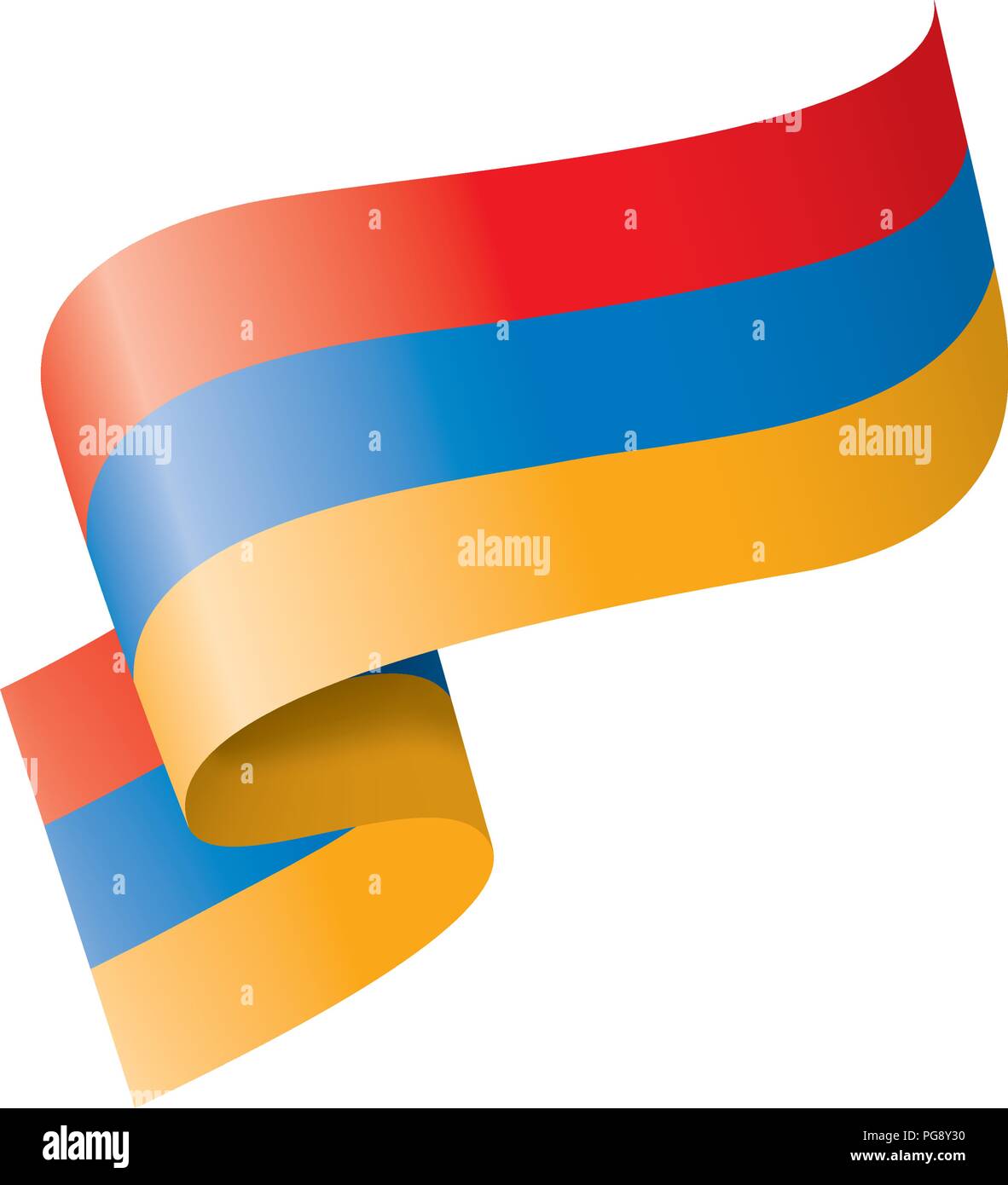 Armenia flag, vector illustration on a white background Stock Vector ...