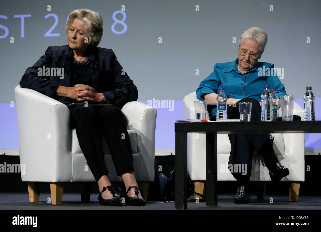 Victims advocate Marie Collins (right) and Baroness Sheila Hollins ...