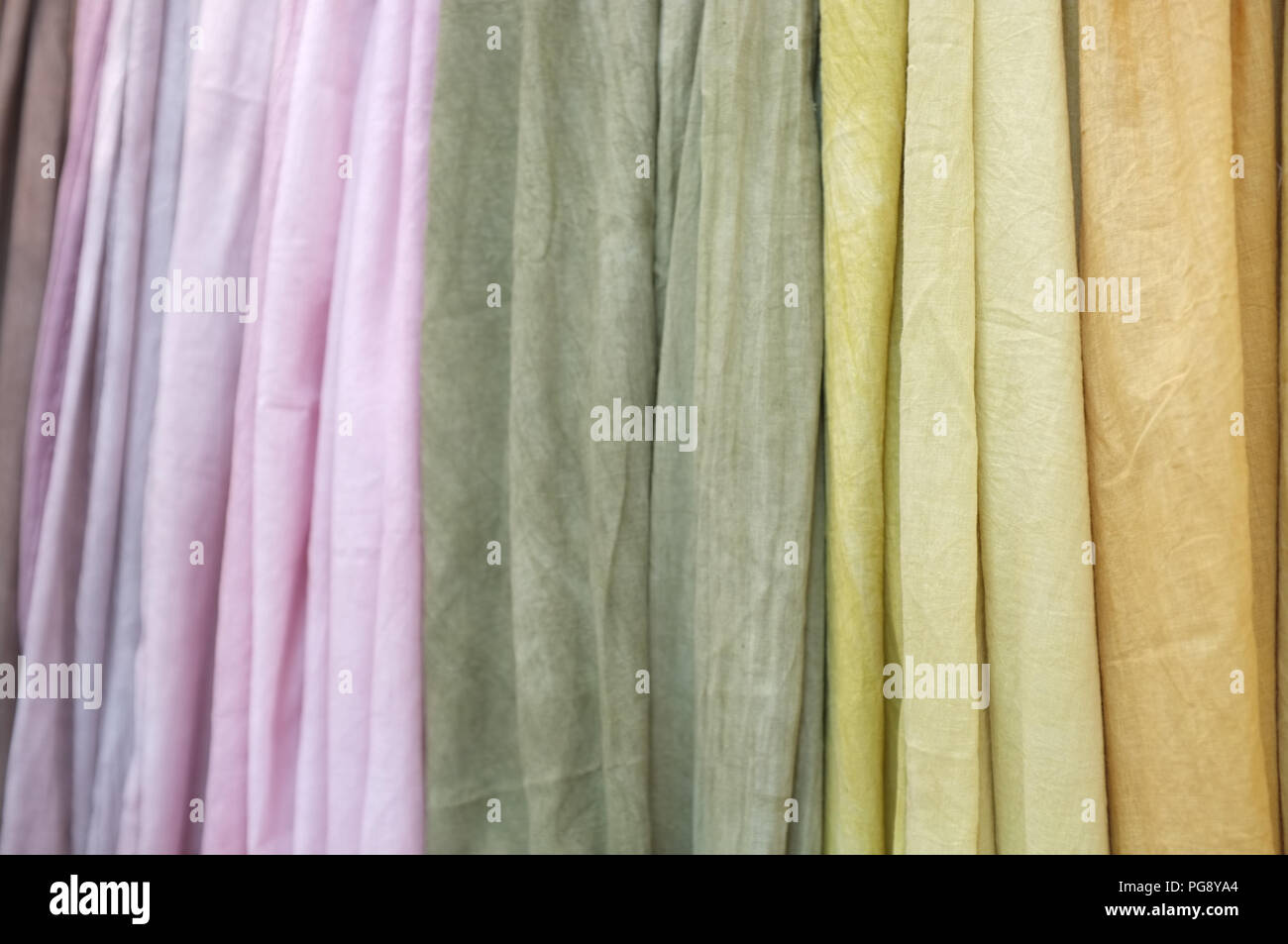 Natural colour fabric dyes Stock Photo - Alamy