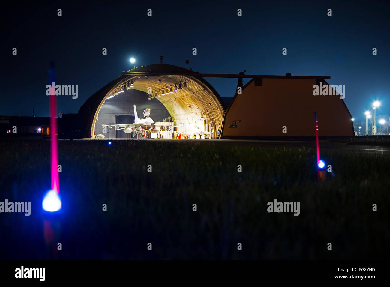 An 8th Fighter Wing F-16 Fighting Falcon from the 80th Fighter Squadron ...